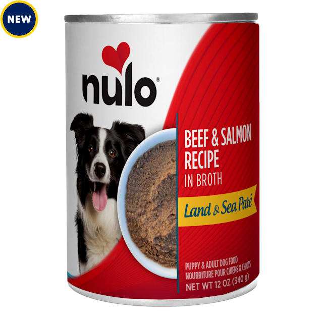Nulo Beef & Salmon Grain-Free Wet Dog Food Pate, 12 oz., Case of 12 | Petco