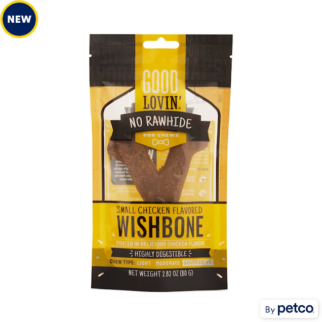 Good Lovin' No Rawhide 5" Wishbone, Chicken Flavor Dog Treats, 2.8 oz ...