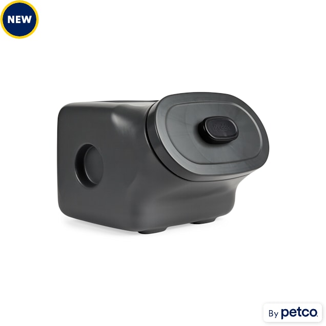 Reddy Black Airtight Dog Food Storage & Scoop, 25 lbs