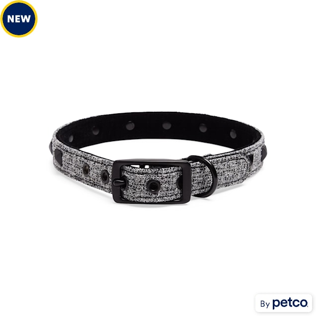 YOULY Black Stud Dog Collar, Small | Petco