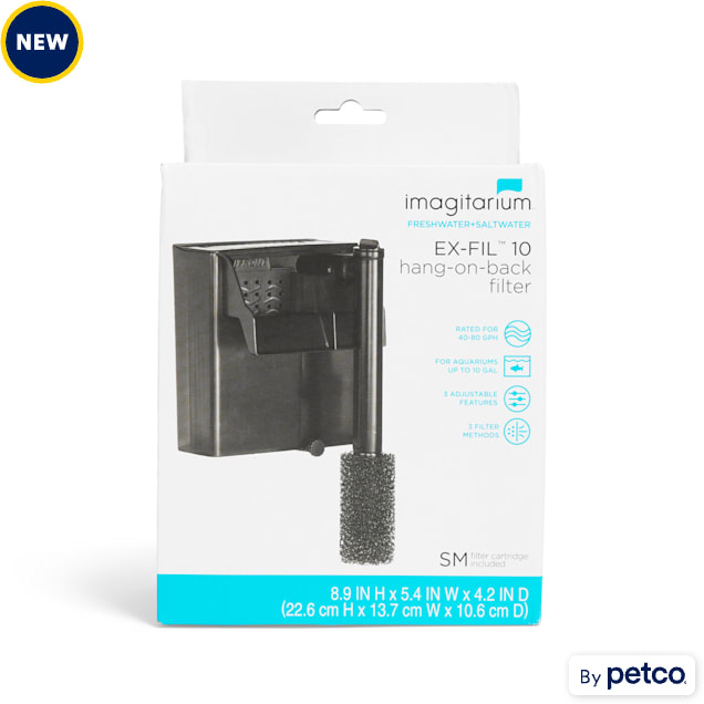 Imagitarium EX-FIL 10 Hang-On-Back Filter, 10 Gallons | Petco
