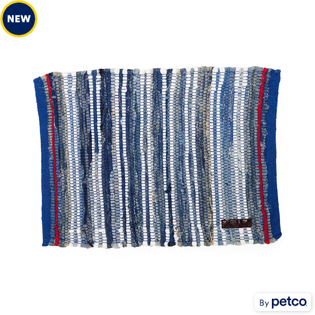 Reddy Blue Woven Dog Placemat, 14" L X 20" W | Petco