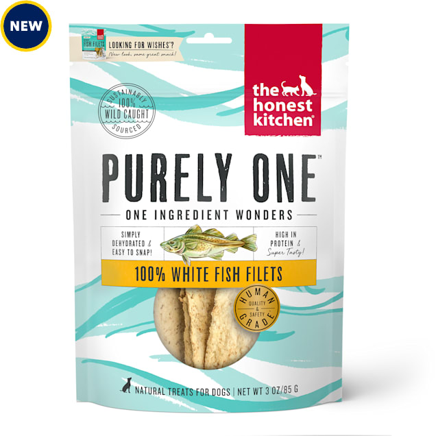 The Honest Kitchen 100% White Fish Filets Dog Treats, 3 oz. | Petco