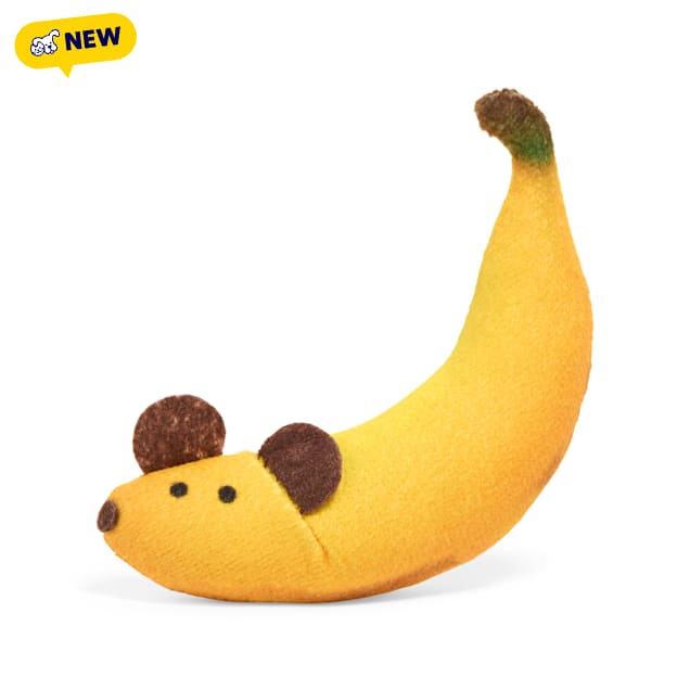 Petco 3 for $6 Banana Mouse Cat Toy, X-Small | Petco