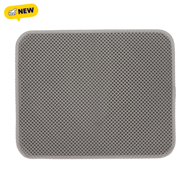 Paco & Pepper Cat Litter Mat, 36" L X 24" W, Gray | Petco