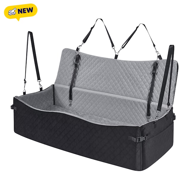 Unipaws Dog Car Seat for Medium/Large Dogs with Safety Belts and Side ...