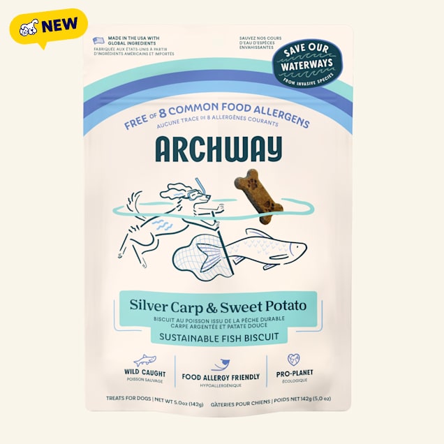 Archway Silver Carp & Sweet Potato Biscuit Dog Treats, 5 oz. | Petco