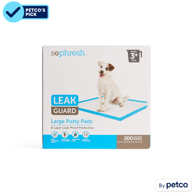 So Phresh Large Leak Guard Quilted Potty Pads, Count of 200 | Petco