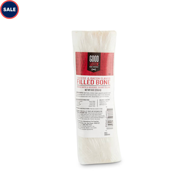 Good Lovin' Cheese and Bacon Flavor Filled Bone for Dogs, 8 oz. | Petco