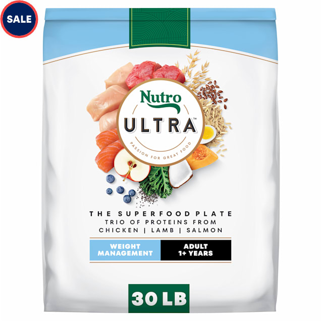 Nutro Ultra Weight Management Chicken, Lamb and Salmon Protein Trio ...