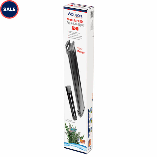Aqueon Modular LED Aquarium Lighting System, 34.75" L X 2.75" W X 5.625 ...