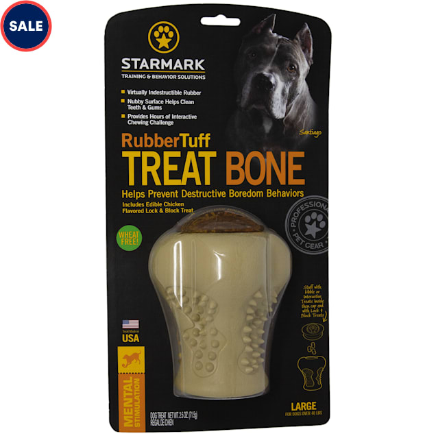 Starmark Rubber Tuff Bone, Large | Petco