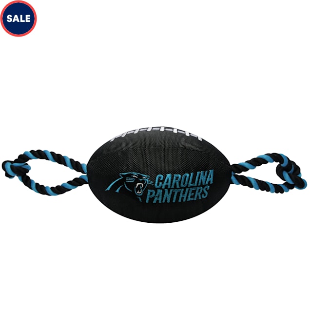 Carolina Panthers NFL Nylon Football & Rope Toy