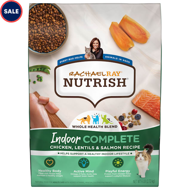 Rachael Ray Nutrish Indoor Cat Food: Chicken, Lentils & Salmon