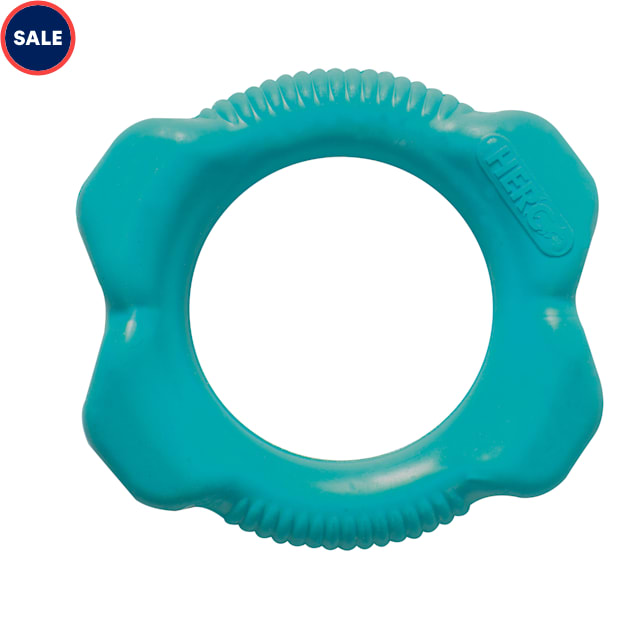 Hero Blue Rubber Ring Puppy Toy, Small | Petco