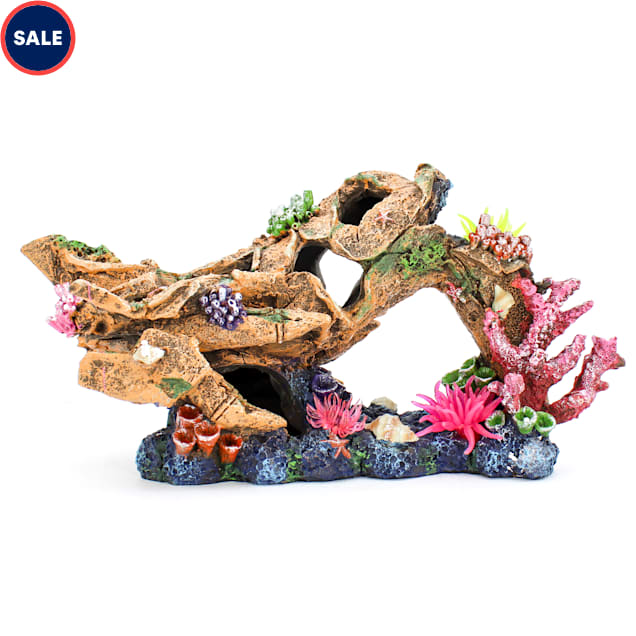 Penn Plax Tan Plane Coral Scape Aquatic Decor, Large | Petco