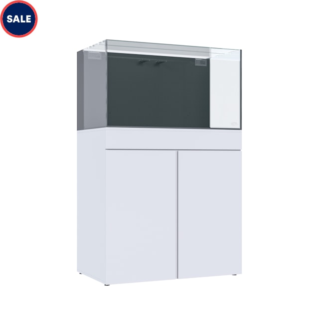 JBJ White 65 Gallon Rimless Flat Panel Aquarium Kit, 36" L X 21" W X 56" H | Petco