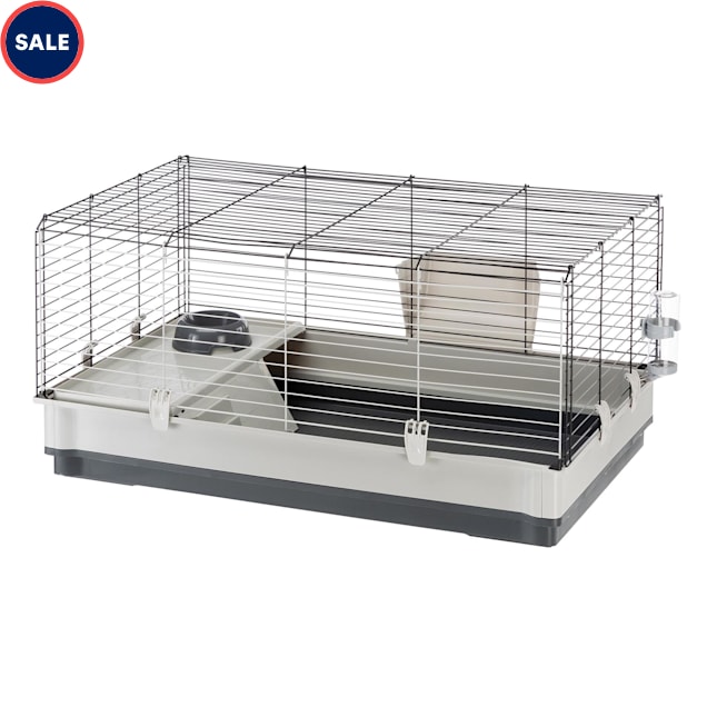 Ferplast Krolik Rabbit Habitat 100 Cage with Accessories, 19.69" H | Petco