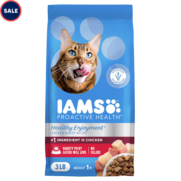 Iams Healthy Enjoyment Chicken & Beef Recipe Dry Cat Food, 3 lbs. | Petco