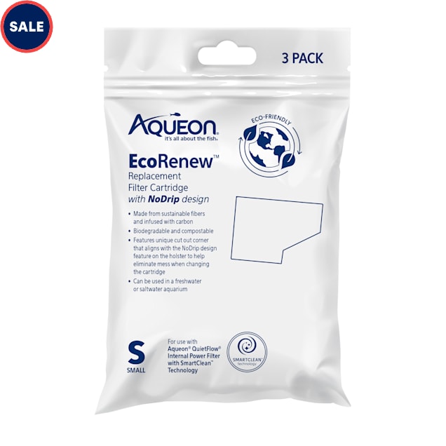 Aqueon SmartClean EcoRenew Small Filter Cartridges, Pack of 3 | Petco