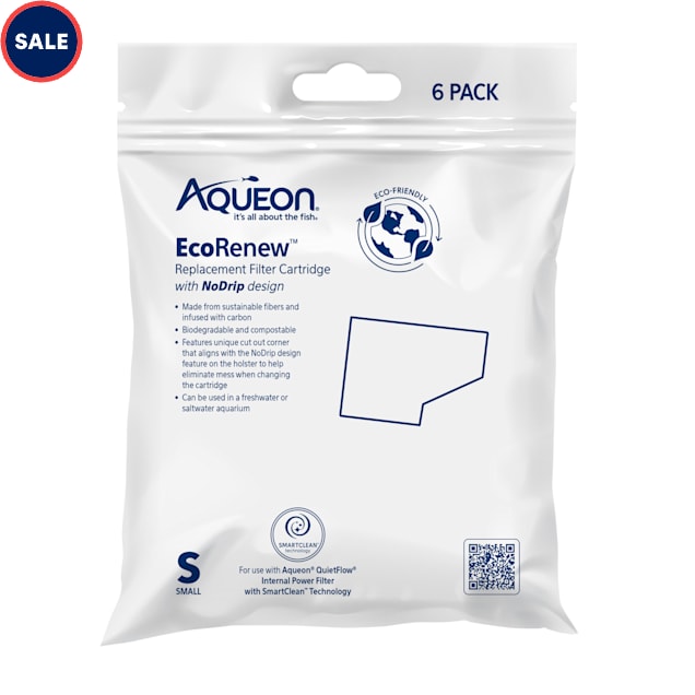 Aqueon SmartClean EcoRenew Small Filter Cartridges, Pack of 6 | Petco