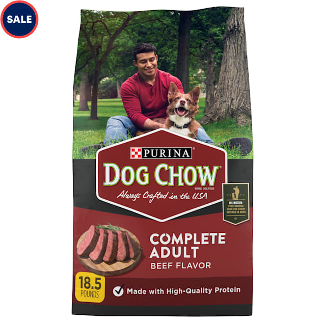 Purina Dog Chow Complete Kibble Beef Flavor Adult Dry Dog Food, 18.5 lbs. | Petco