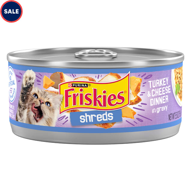 Friskies Turkey & Cheese Shreds in Gravy Cat Food, 24-Pack