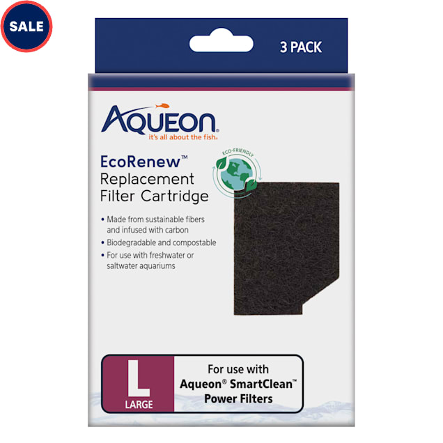 Aqueon EcoRenew Filter Cartridges, Large, Pack of 3 | Petco