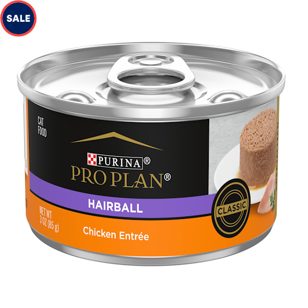 Purina Pro Plan Hairball Formula Control Wet Pate, Chicken Entree Cat ...