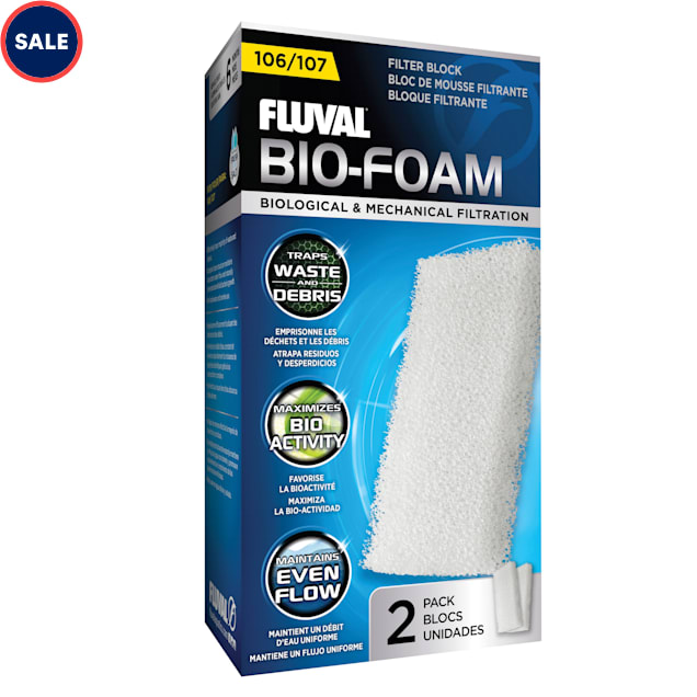 Fluval 104/105 Foam Insert, 2-pack | Petco