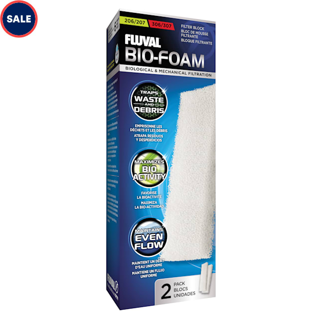 Fluval 206/207 306/307 Foam Insert, 2-pack | Petco