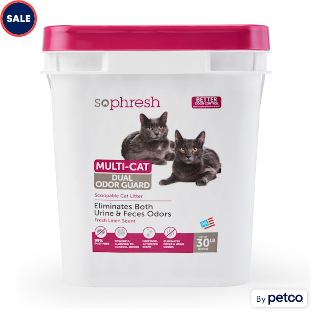 So Phresh Dual Odor Guard Scoopable Cat Litter, 30 lbs. | Petco