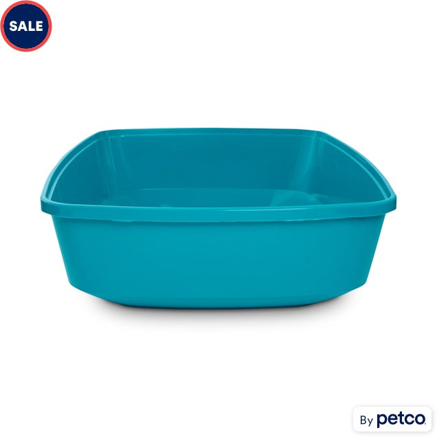 So Phresh Blue Open Cat Litter Box, 19.5" L X 14.8" W X 4.7" H | Petco