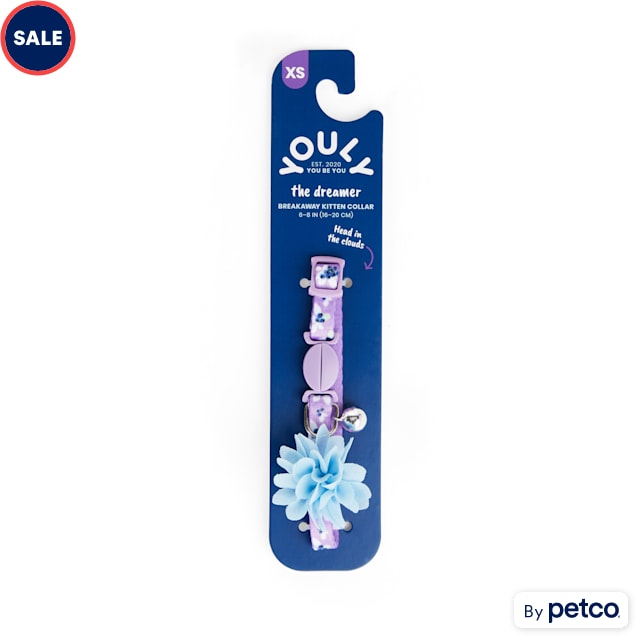 YOULY Blooming Dandelion Floral Print Breakaway Kitten Collar | Petco