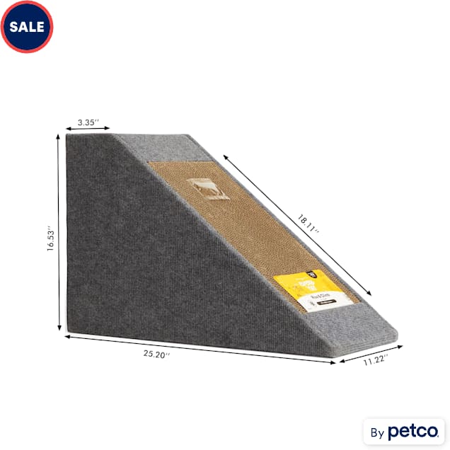 EveryYay Rise & Climb Ramp with Refillable Double Cat Scratcher, 25" L ...