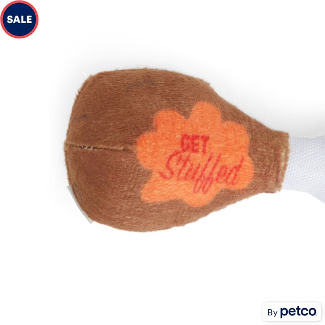 YOULY Plush Turkey Leg Dog Toy, X-Small | Petco