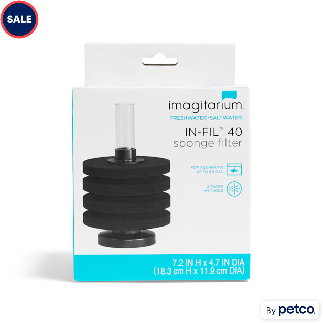 Imagitarium IN-FIL 40 Sponge Filter, 40 Gallons | Petco