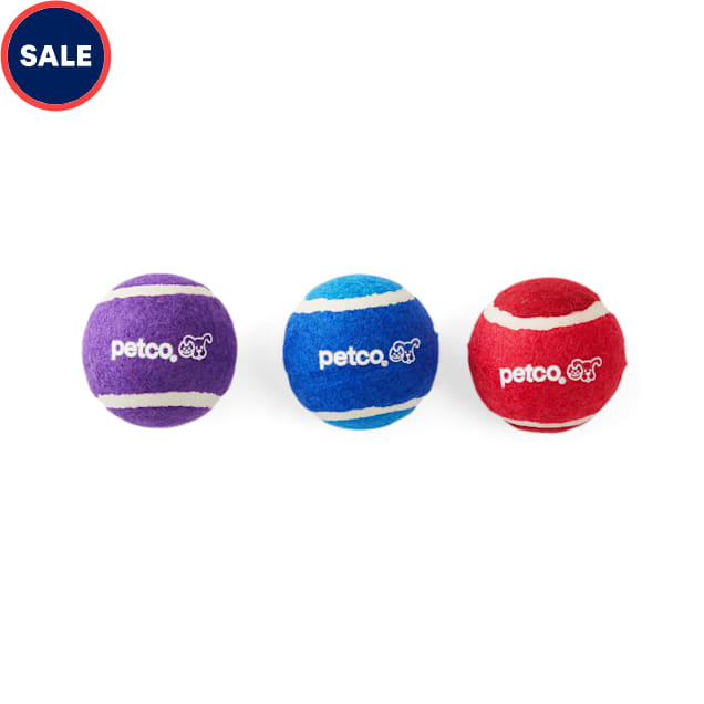Petco Tennis Ball Dog Toy Set in Assorted Colors, 2" | Petco