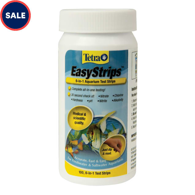 Tetra EasyStrips 6-in-1 Freshwater and Saltwater Aquarium Test Strips ...