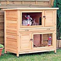 TRIXIE Natura Insulated Two Story Rabbit Hutch, L X W X H
