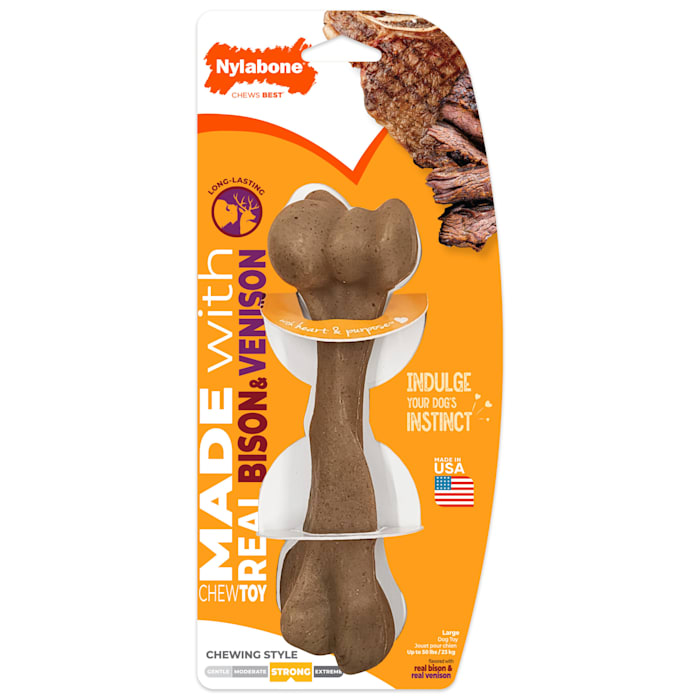 UPC 018214859772 - Nylabone Strong Femur Bone Made with Real Bison ...