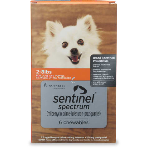 Sentinel Spectrum Chewables for Dogs 2 to 8 lbs., 6 Pack | Petco