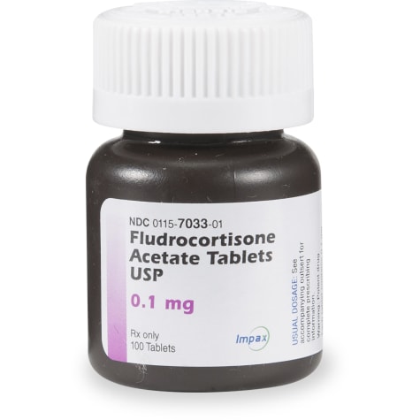 Fludrocortisone Acetate .1 mg Tablets, 30 Count | Petco