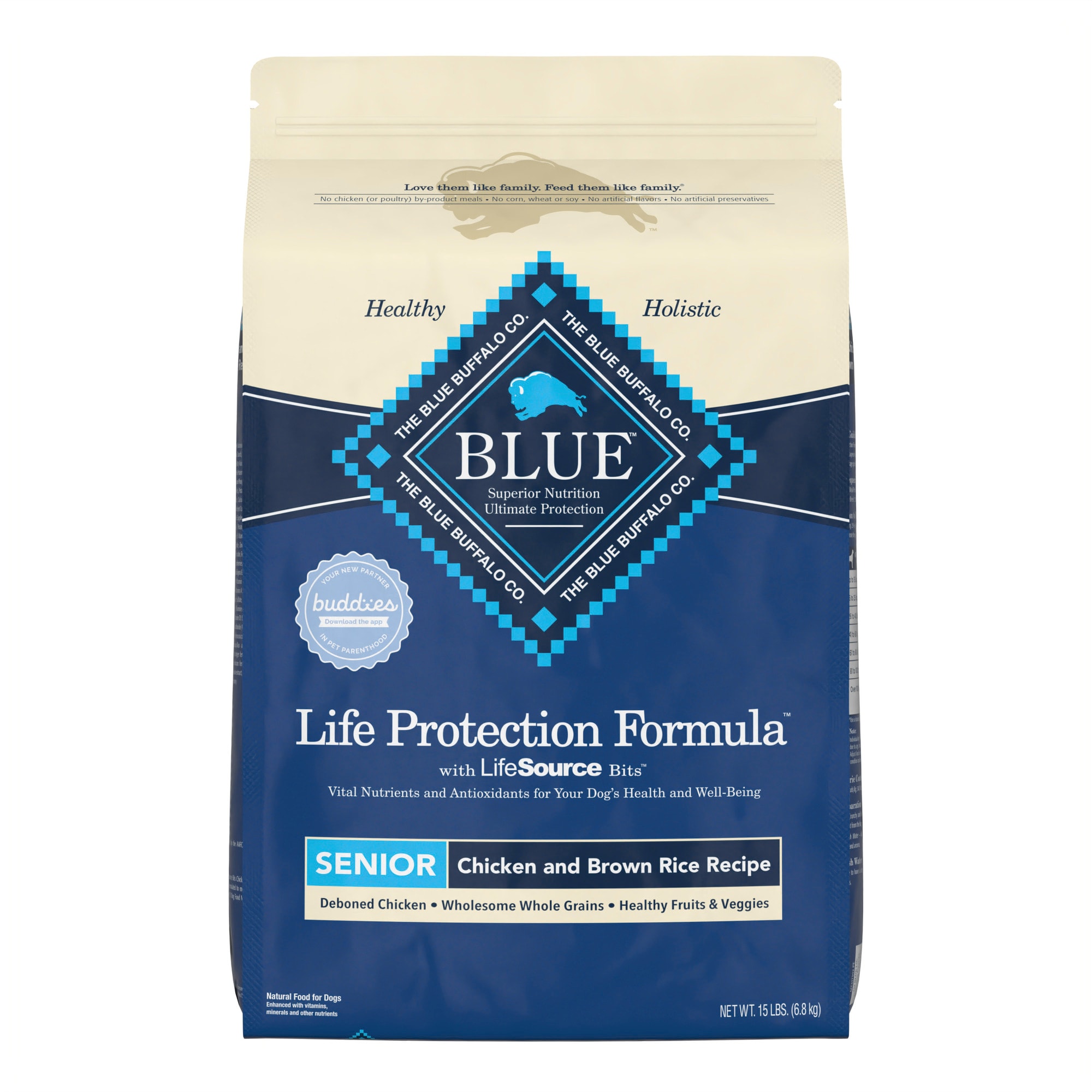 Blue Buffalo Blue Blue Life Protection Formula Senior Chicken & Brown ...
