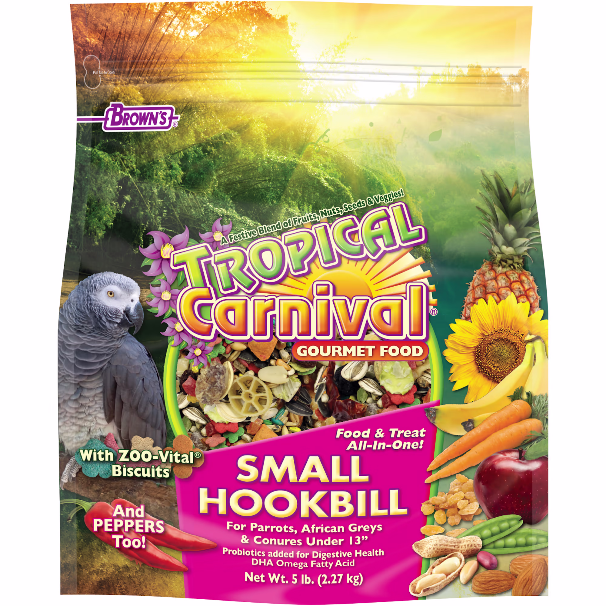 Brown's Tropical Carnival Gourmet Small Hookbill Food | Petco