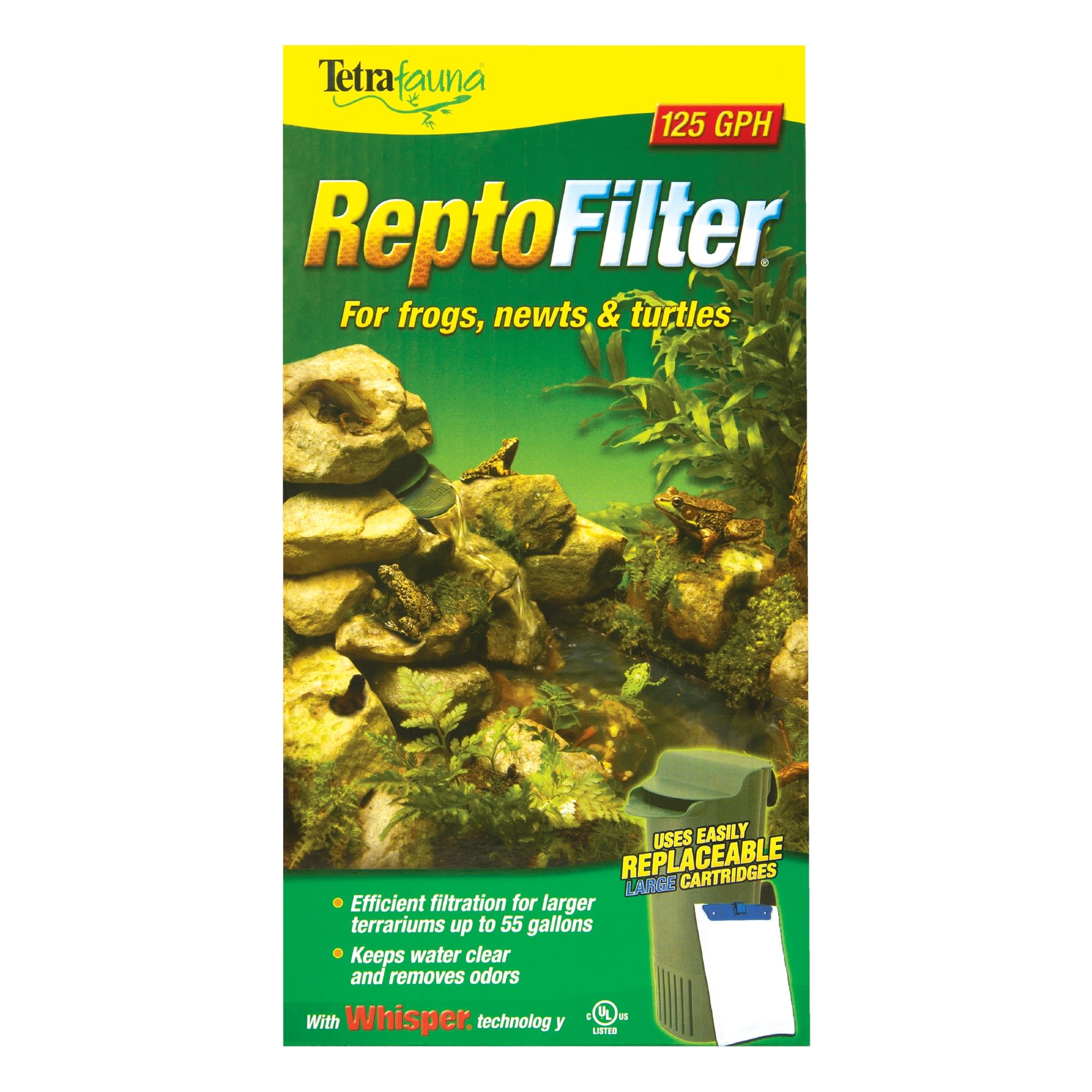 TetraFauna ReptoFilter For Frogs, Newts & Turtles, 125 GPH | Petco
