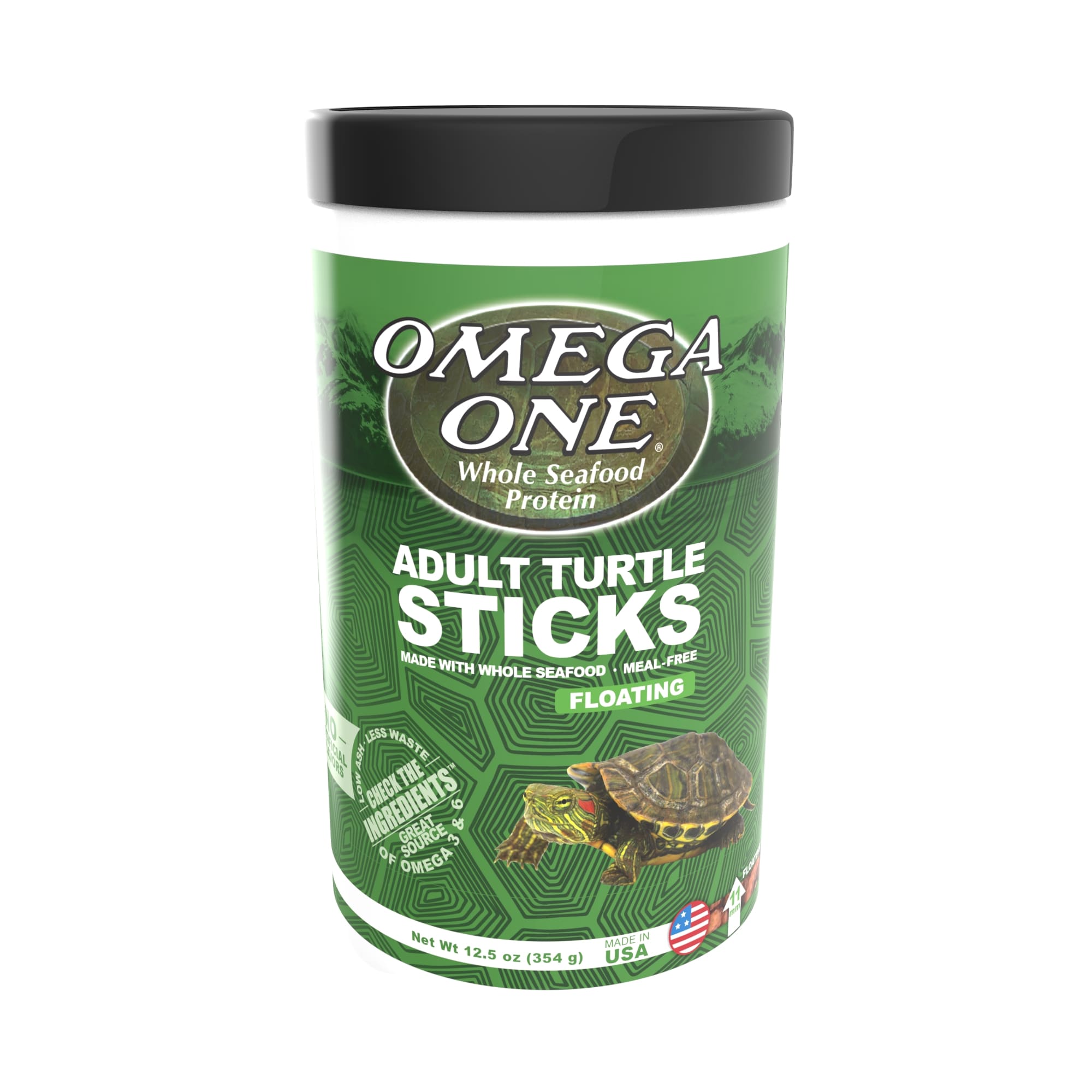 Omega One Natural Protein Formula Adult Turtle Sticks, 12.5 oz. | Petco