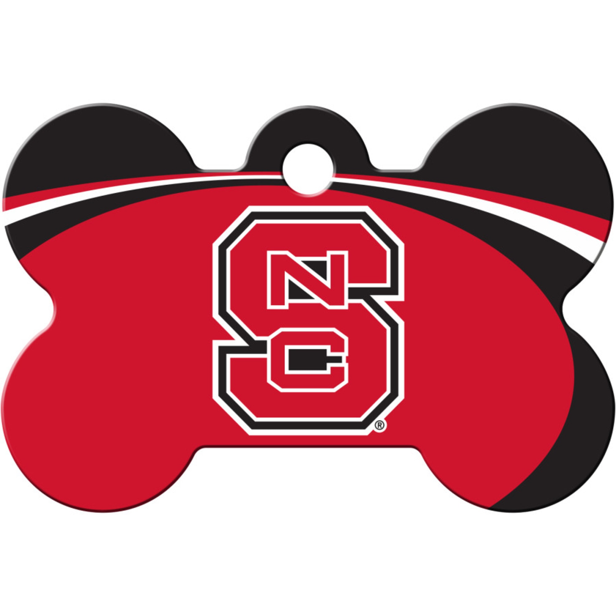Quick-Tag North Carolina State NCAA Bone Personalized Pet ID Tag, 1.5 ...