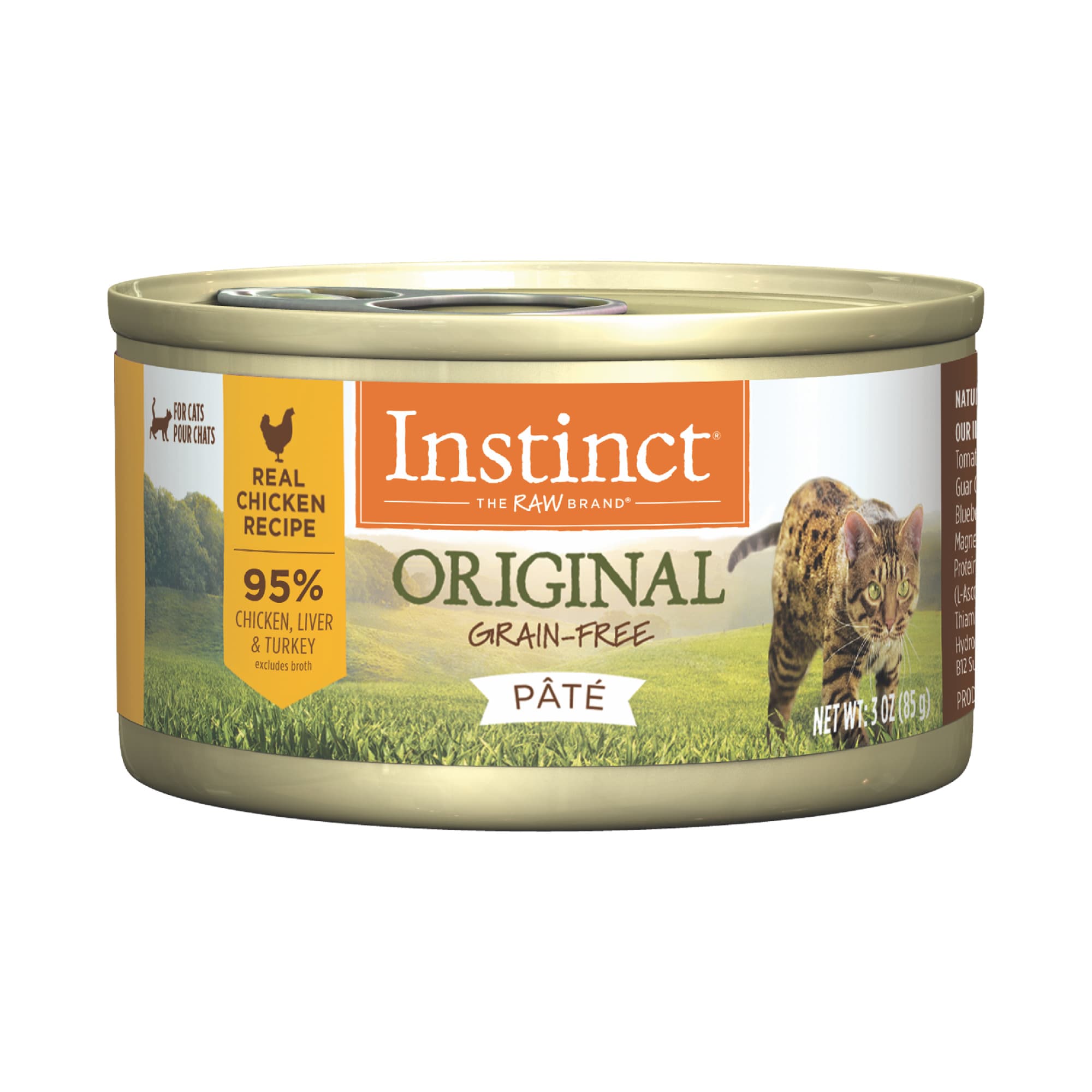 Instinct Original Grain Free Real Chicken Recipe Natural Wet Canned Cat ...