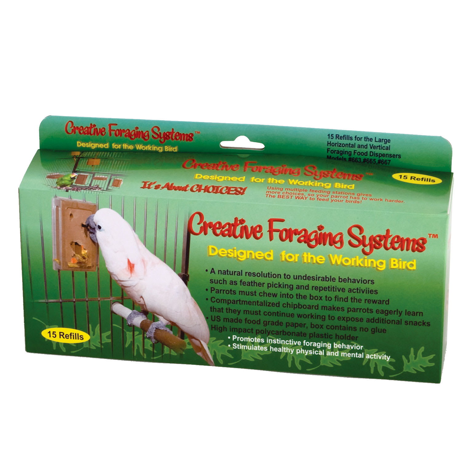 Caitec Creative Foraging Systems Large Foraging Box Refills, Pack of 15 ...